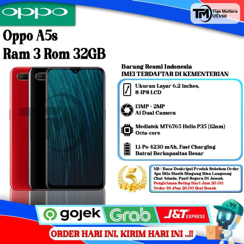 OPPO A5s RAM 3 🔥 Harga & Spesifikasi Terbaru Mei 2026