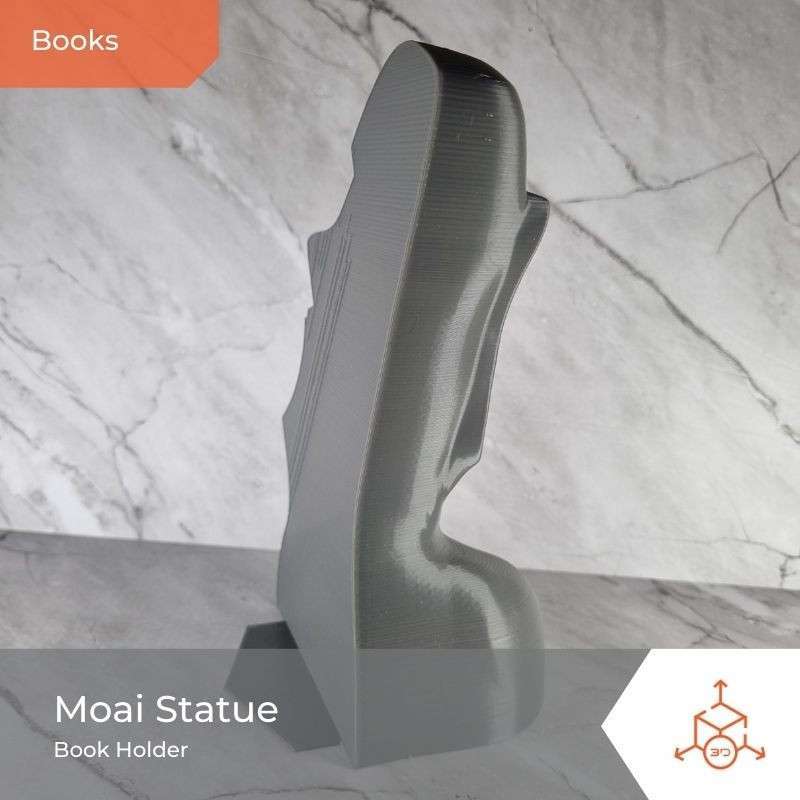 Jual Pembatas Penahan Buku | Book End | Model Patung Moai di Seller 3D ...
