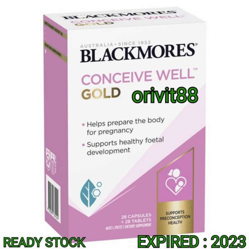 Promo Blackmores Conceive Well Gold 28 Tablets + 28 Capsules Diskon 17% ...