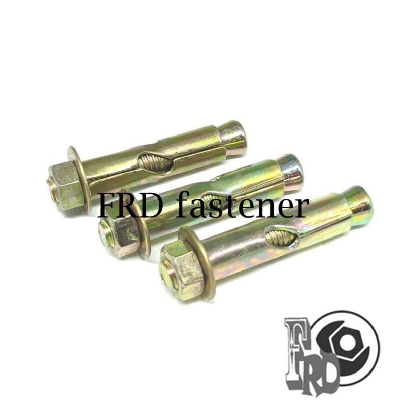 Jual Dyna Bolt Baut Tanam Beton M8 Drat 10 Mm / Baut Cor 10mm Kunci 12 ...