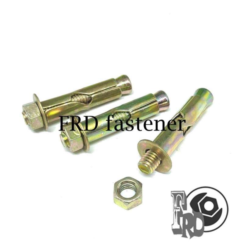 Jual Dyna Bolt Baut Tanam Beton M8 Drat 10 Mm / Baut Cor 10mm Kunci 12 ...