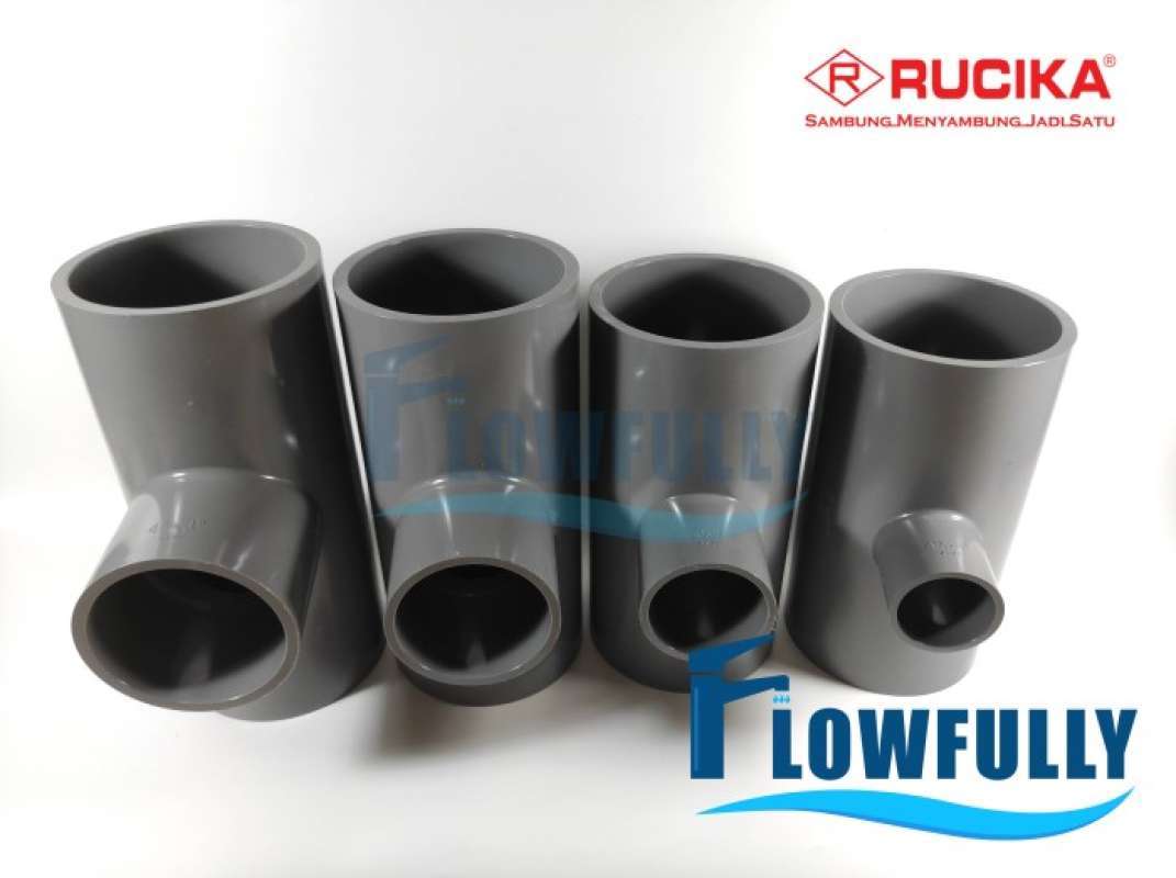 Jual TEE AW 4 x 2 inch RUCIKA PVC VERLOP TEE REDUCER TEE TS VLOK TEE di Seller flowfully ...