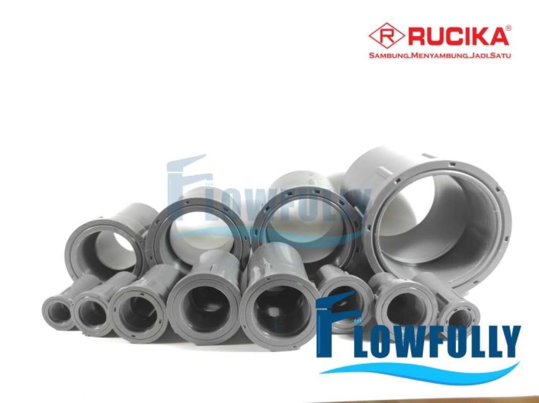 Jual Faucet Socket Aw 1 X 1/2 Inch Rucika Sok Drat Dalam Ts Tebal Pvc ...