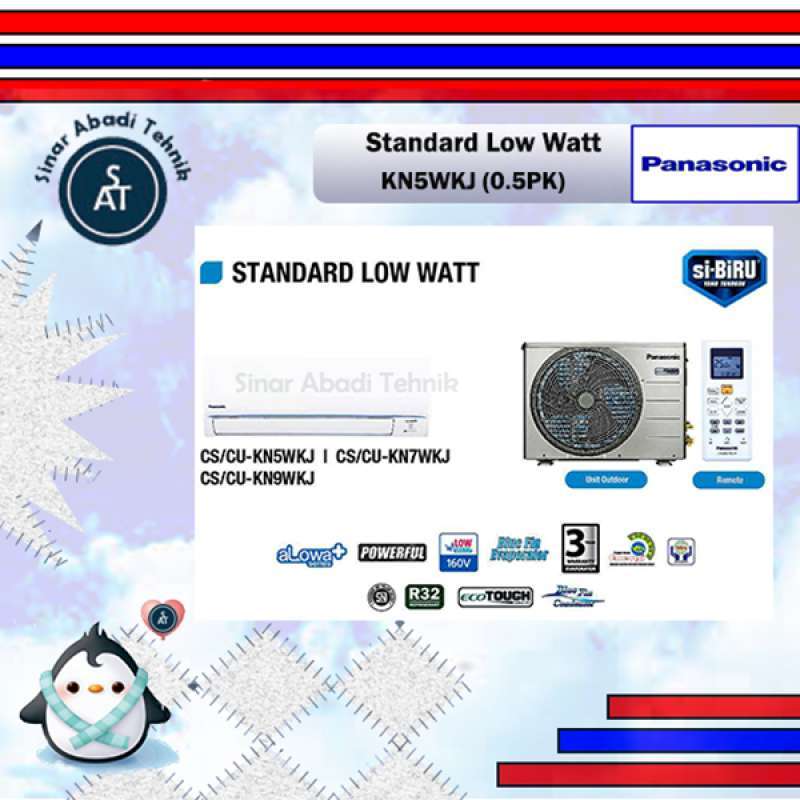 Jual Panasonic AC Split Standard Low Watt Type KN5WKJ (0.5PK) di Seller ...