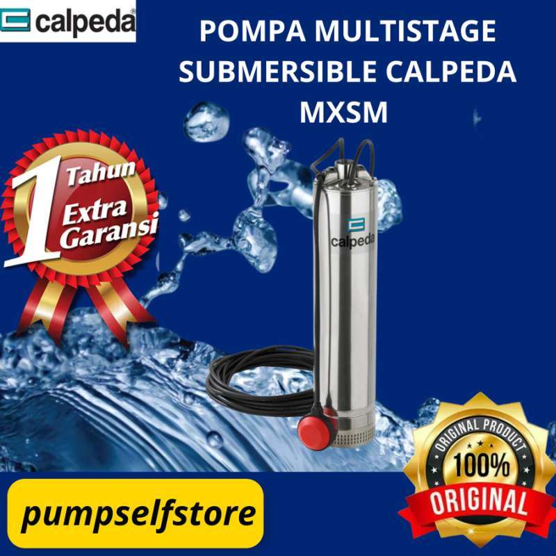 Jual Mesin Pompa Listrik Pendorong Tekanan Air Multistage Submersible Calpeda MXSM 906CG+Motor 1 ...