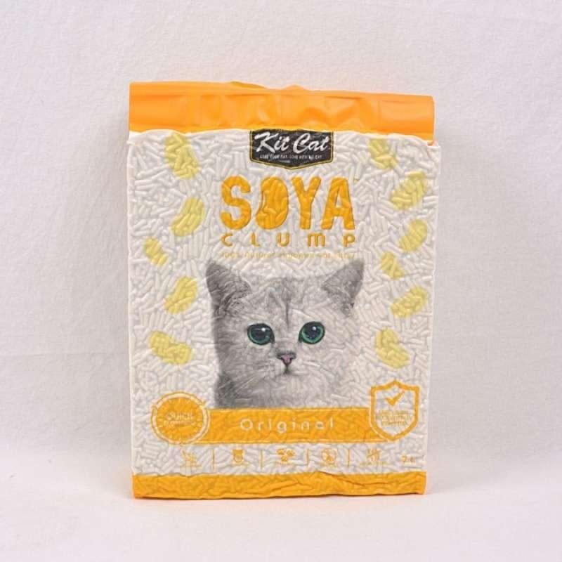 Jual Pasir Kucing Natural Kitcat Tofu Soya Cat Litter Original 7L di ...