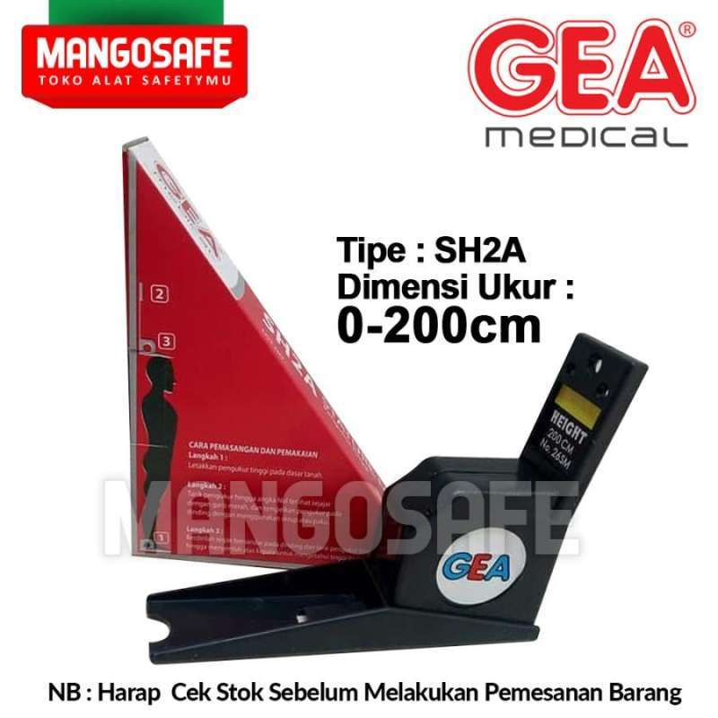 Jual Gea Medical Sh2a Alat Ukur Tinggi Badan Manual Stature Meter 2m ...