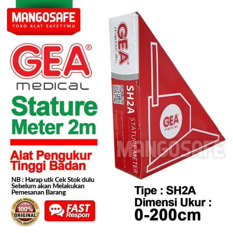 Jual Gea Medical Sh2a Alat Ukur Tinggi Badan Manual Stature Meter 2m ...