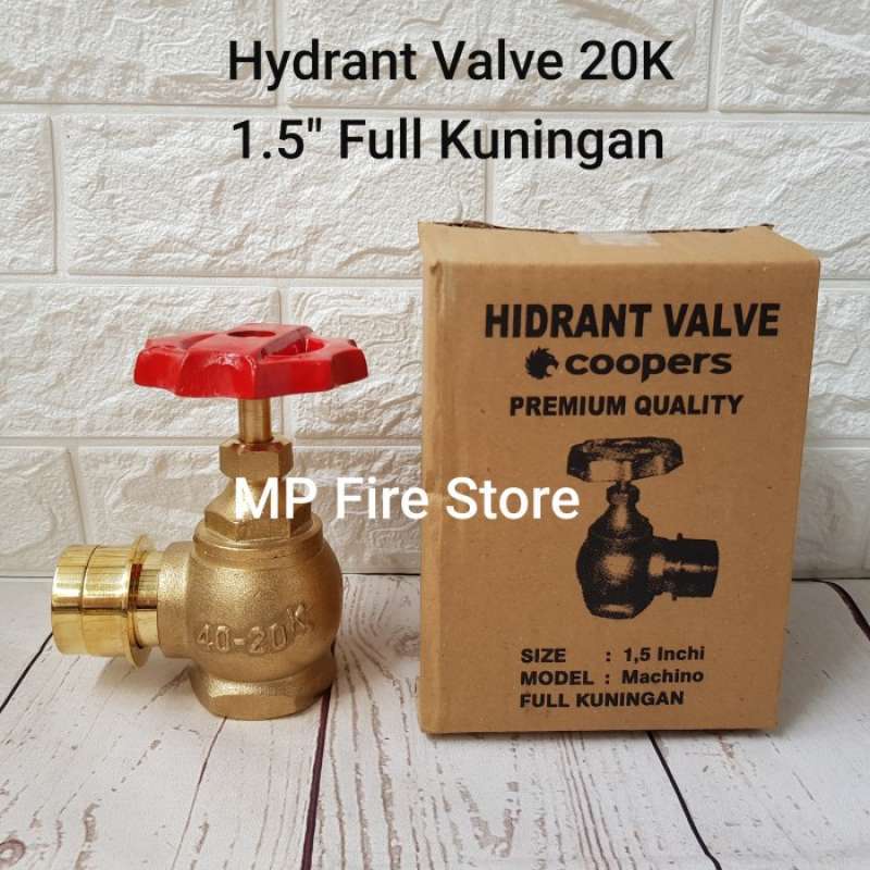 Promo Kran Hydrant Valve Pemadam 1.5 Inch 40MM 20K Full kuningan ...