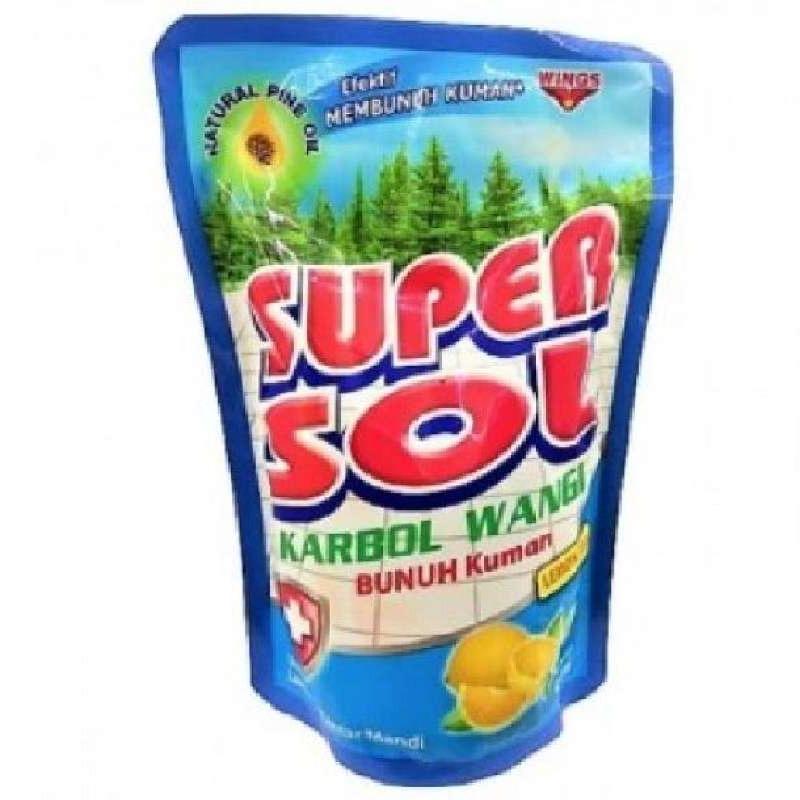 Jual Super Sol Karbol Wangi Pembersih Lantai & Kamar Mandi 250 ml di ...