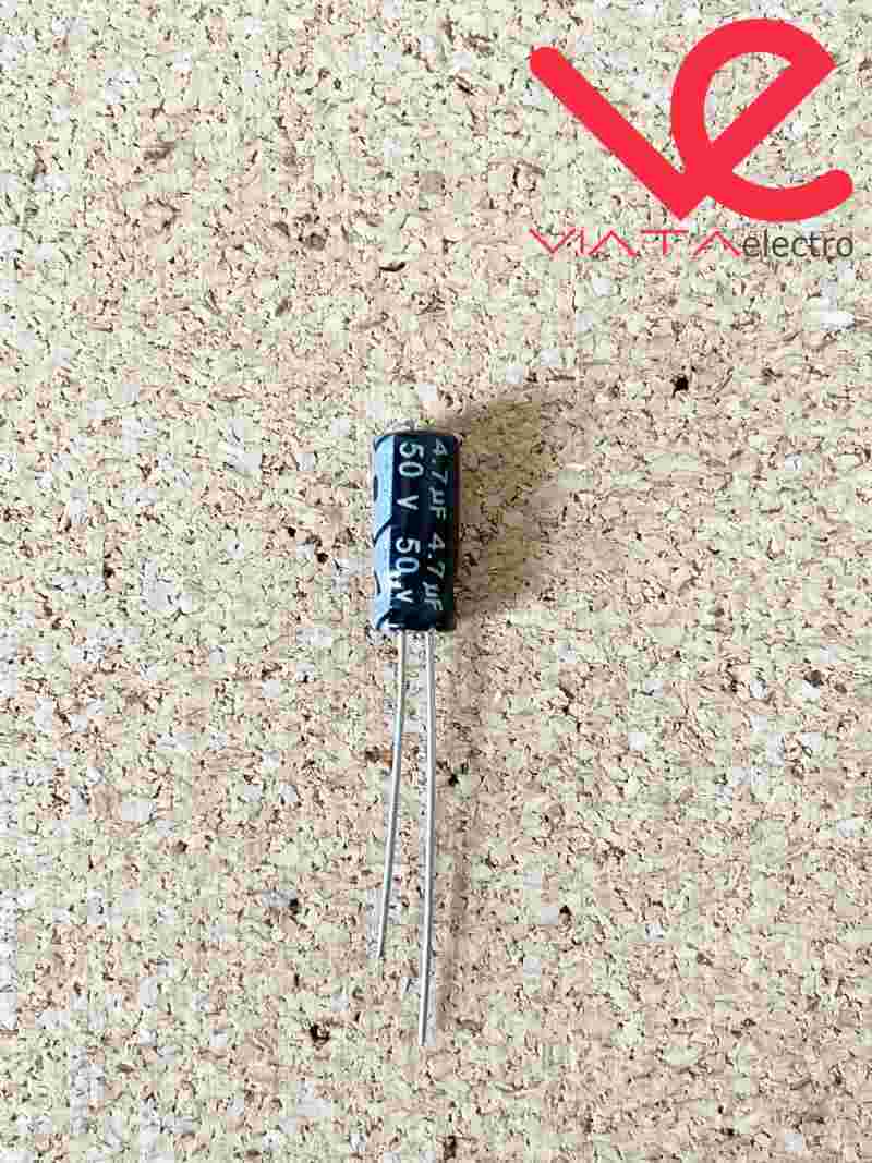 Jual KAPASITOR ELCO 4.7UF 50V (1 BUAH) KAPASITOR CAPACITOR ELKO ...