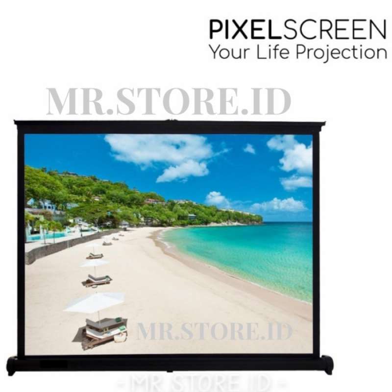 Jual Screen Projector Portable 50 Pixel - Layar Proyektor Portable 50 ...