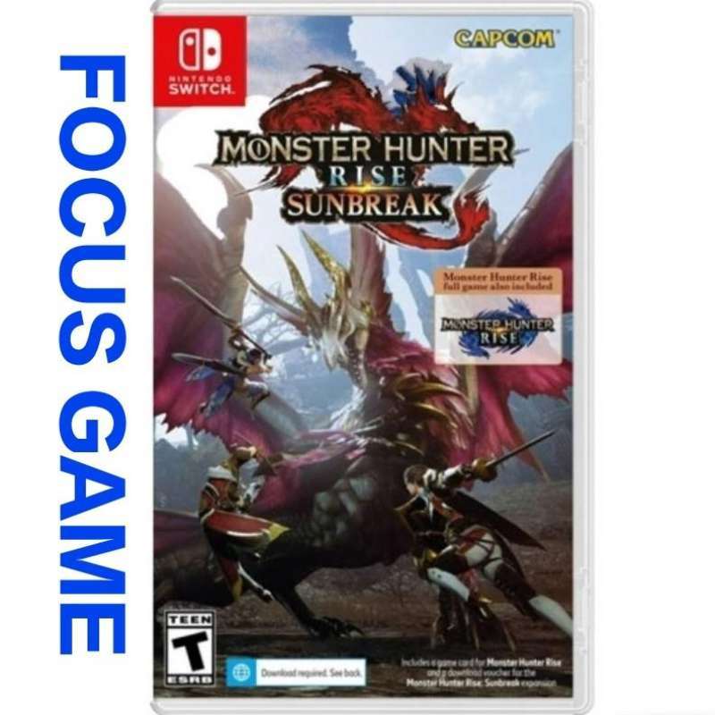 Jual Monster Hunter Rise Sunbreak Switch Lite V2 Oled Cd Game Sun Break ...