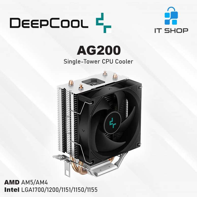 Jual DeepCool AG200 Single-Tower CPU Cooler di Seller IT Shop Official ...