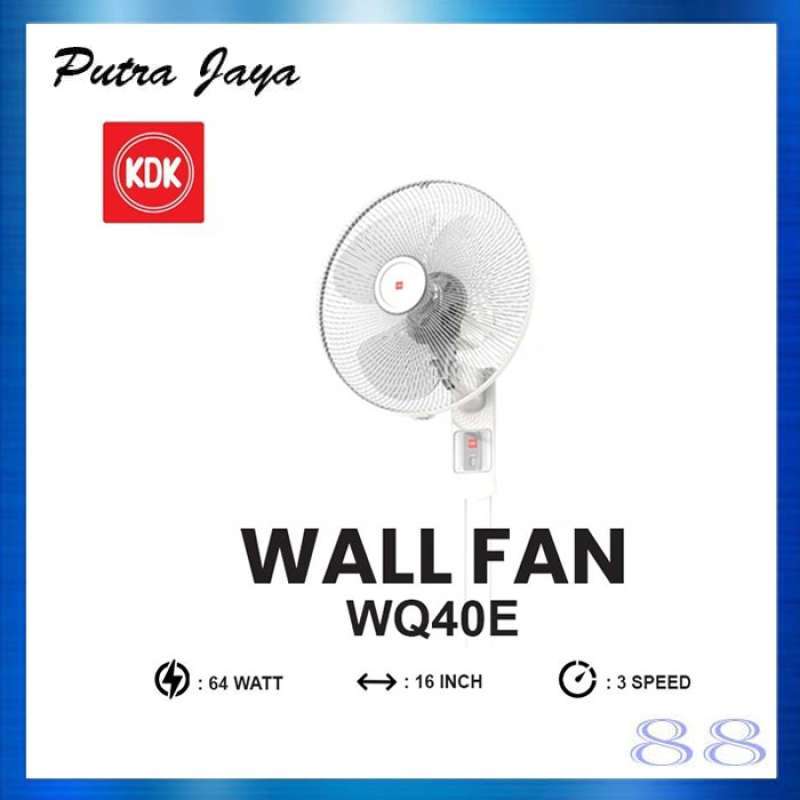 Jual KDK WQ40E Wall Fan 16 inch 3 Speed 2 Tali/Garansi Resmi/Kipas ...