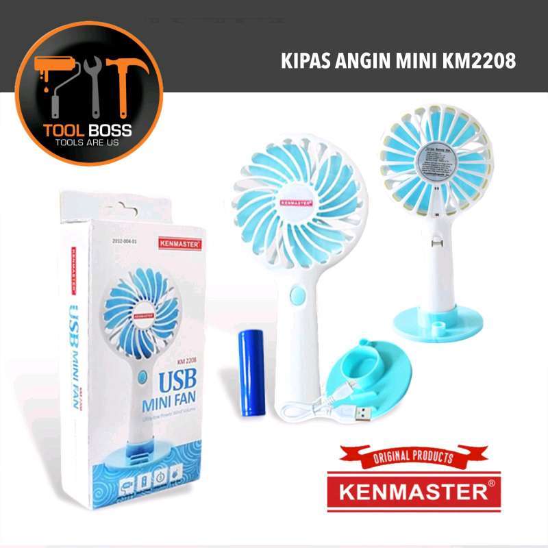 Jual KIPAS ANGIN MINI USB KM 2208 PEGANG DAN BERDIRI DI ATAS MEJA di ...