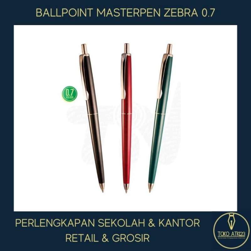 Jual Ballpoint / Bolpen / Pulpen Masterpen Merk Zebra 0.7 Di Seller ...
