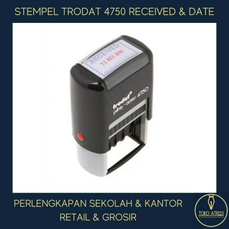Jual Stempel Trodat 4750 Received Tanggal / Trodat Trinity Dater Di Seller Toko Atk123 - Ploso ...