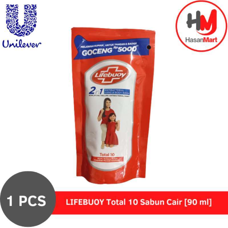 Promo LIFEBUOY Total 10 Sabun Cair Goceng - Merah [90 ml] Diskon 9% di ...