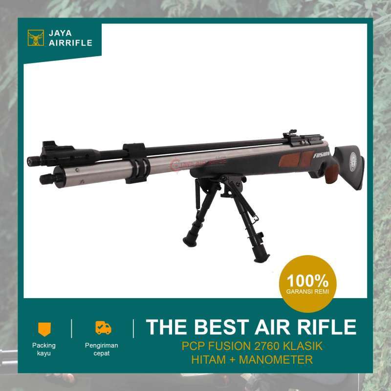 Jual senapang angin PCP Fusion 27/60 klasik hitam hexagon stainless ...