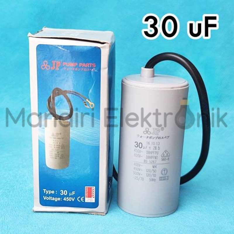 Jual Kapasitor JP 30 Mikro - Kapasitor Kabel 30 Uf 450V JP Kapasitor ...