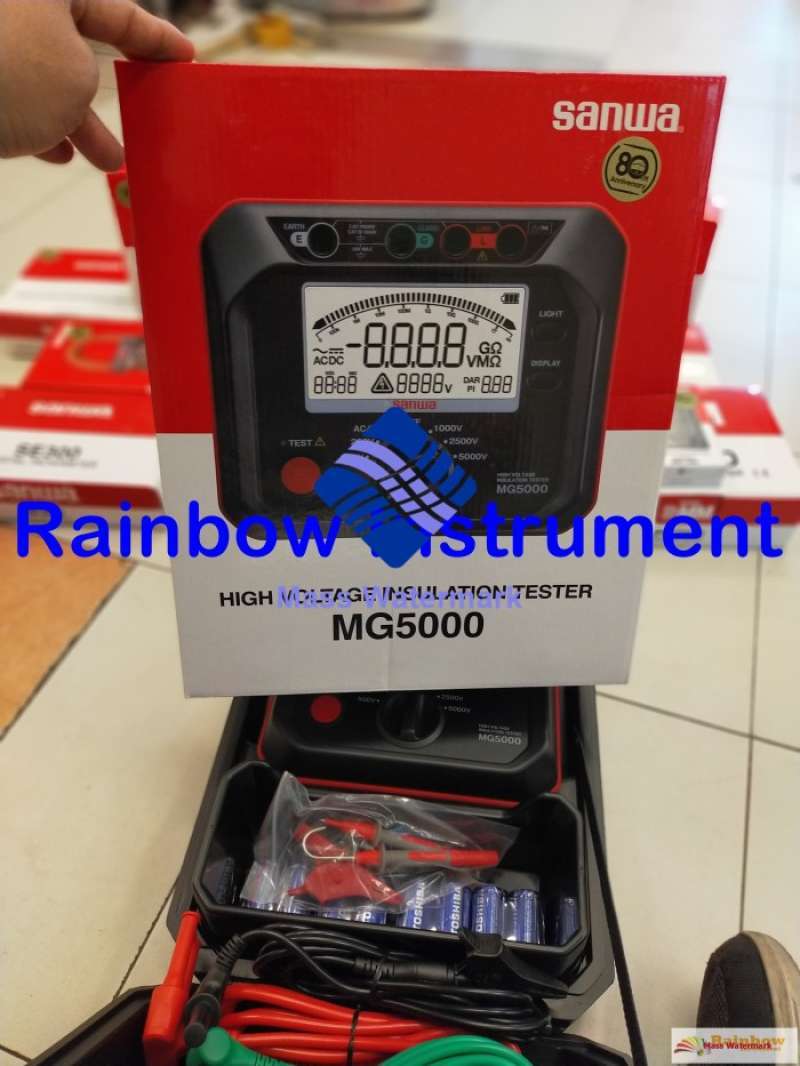 Jual Sanwa Mg5000 Digital Insulation Tester High Voltage Mg 5000 ...