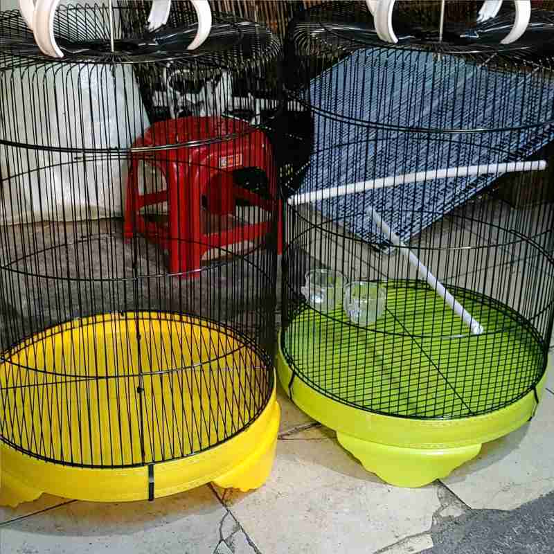 Jual sangkar besi bulat import jumbo diameter 42 cm di Seller kicau ...