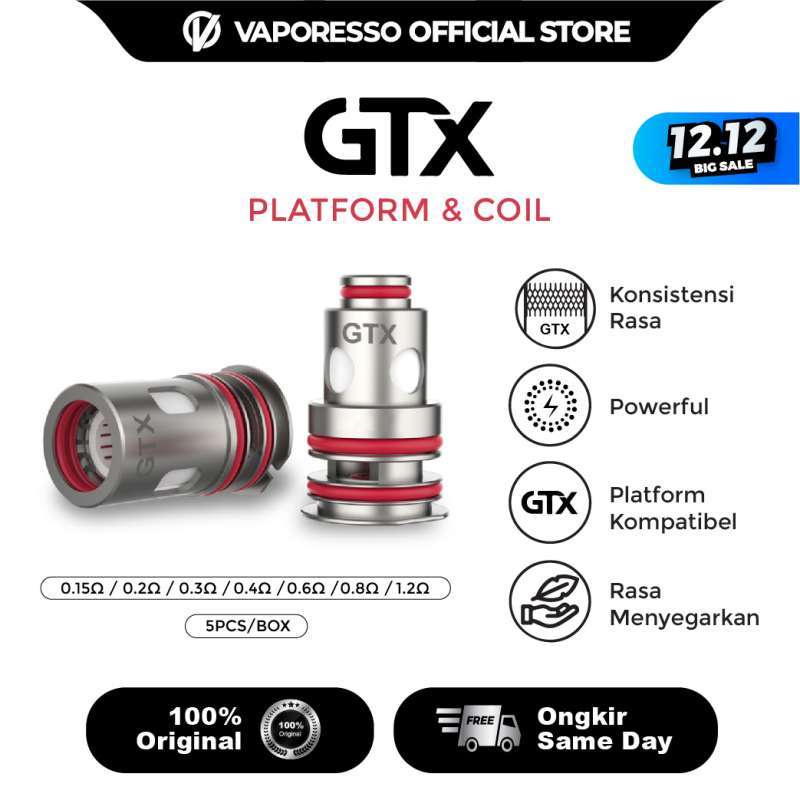 Jual VAPORESSO GTX Mesh Coil 5pcs / pack 100% Original di Seller Vaporesso Official Store ...