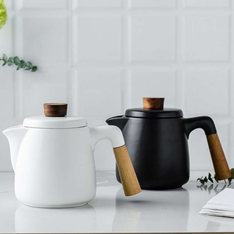 Promo ZENJapanese Teapot Tea Pot Hitam Putih Include Box Teko teh ...