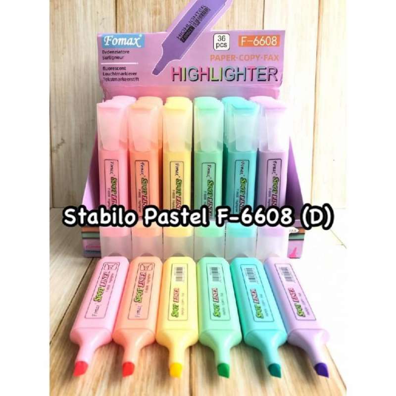 Jual Highlighter DAVIS Warna Pastel - Spidol Penanda Bacaan Buku di ...