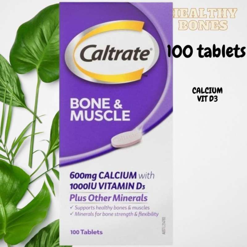 Promo SALE CALTRATE BONE & MUSCLE HEALTH PLUS ONCE A DAY 1000IU 100 ...