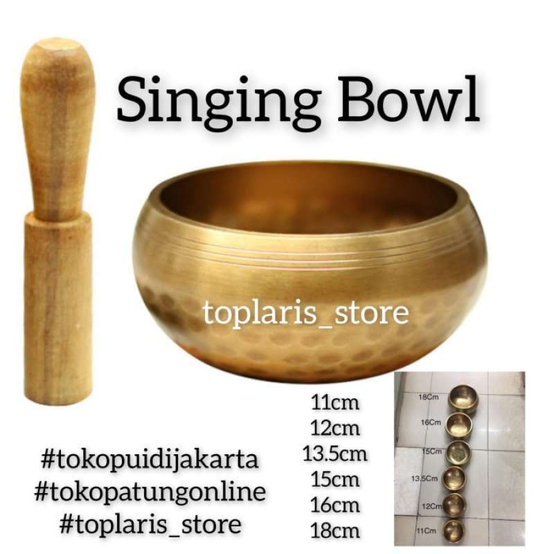 Promo Singing Bowl Tibet 7 Logam Hand Made 5in - Multicolor Diskon 23% ...