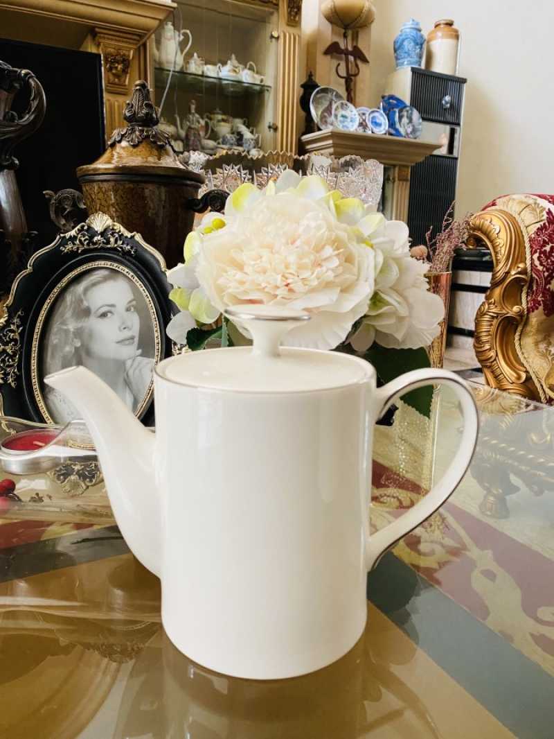 Promo Tea pot / Saint James / White Platinum / 500 ML / Mewah / Cantik ...