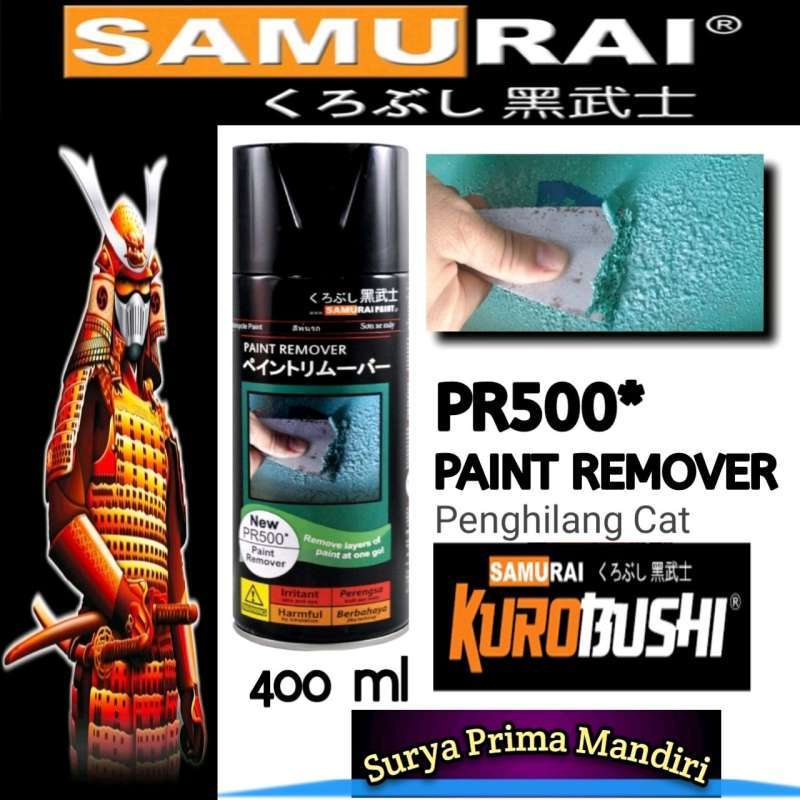 Jual PR500* PAINT REMOVER PENGHILANG PERONTOK CAT SAMURAI PAINT 400ml ...