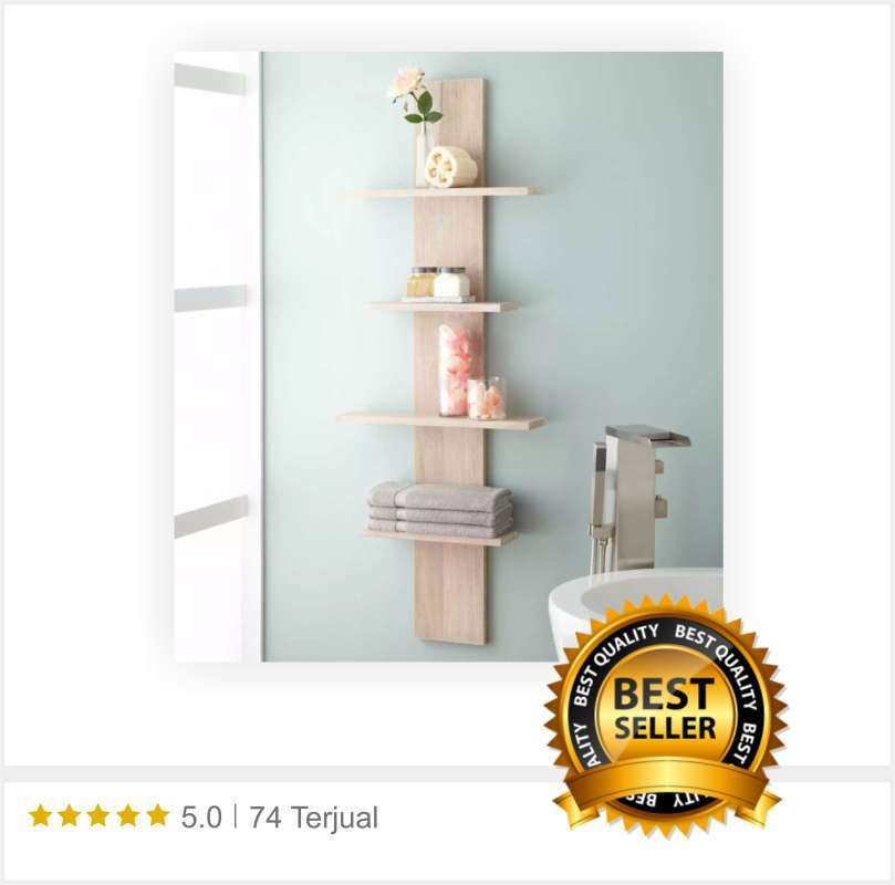 Jual Rak Serbaguna 4 Susun Simpan Barang Pajangan Bahan Kayu Jati ...