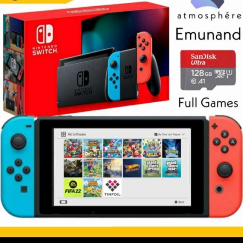 Jual NINTENDO SWITCH V2 ORIGINAL CFW NEON/GREY FULL GAME di Seller Silvanna - Kapuk Muara, Kota ...