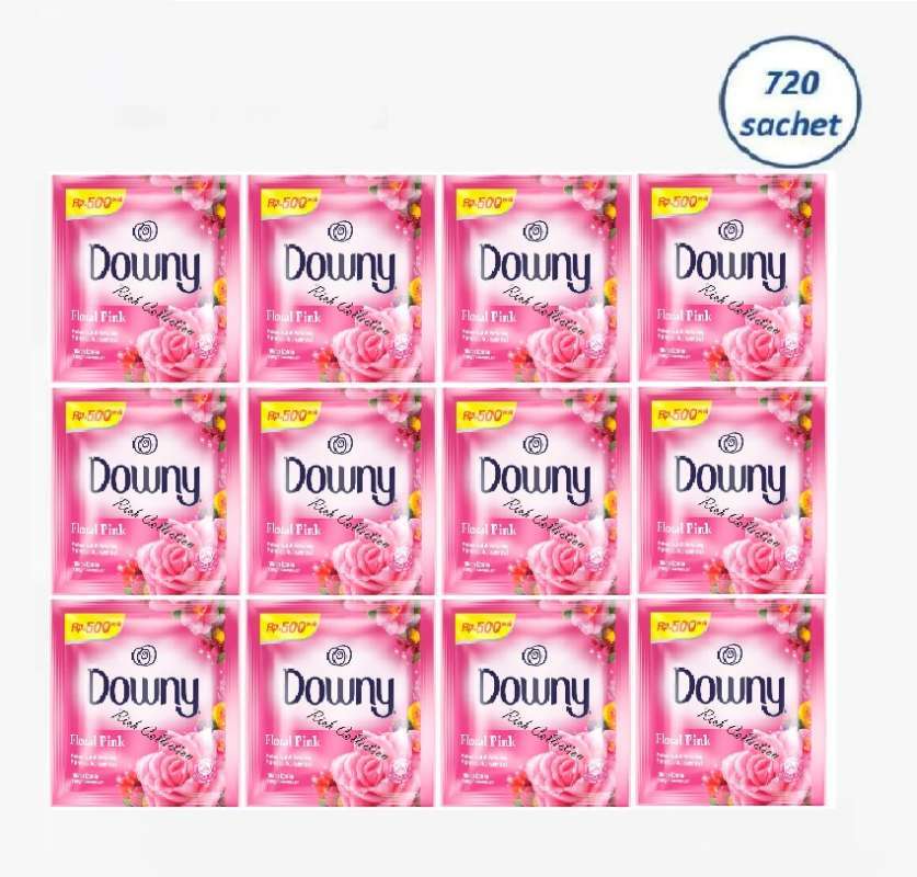 Promo Downy Floral Pink Pelembut & Pewangi Pakaian [10 ml/ 720 sachet/ Karton] Diskon 8% di ...