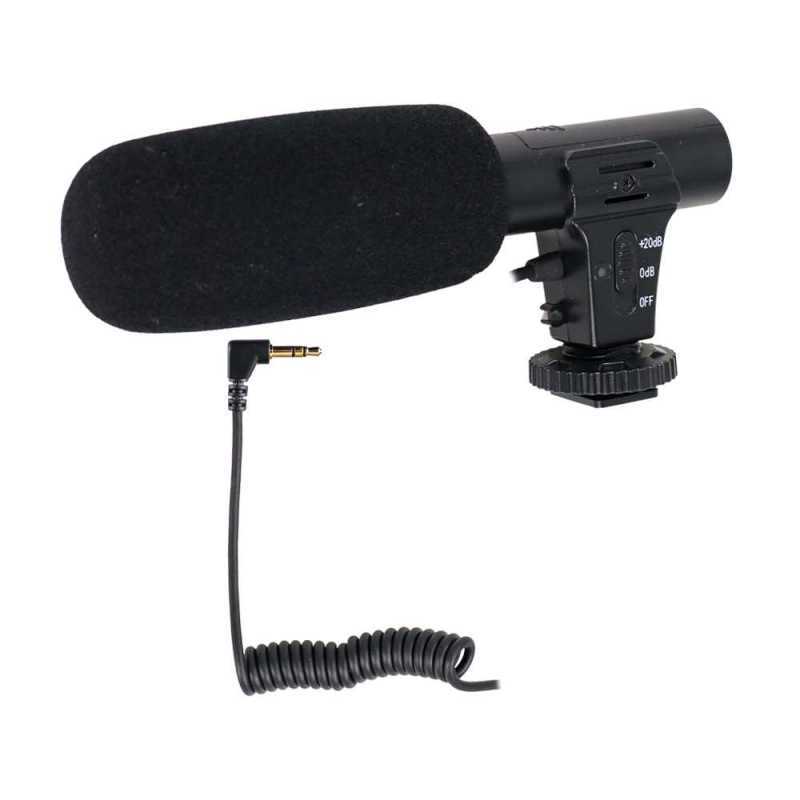 Jual GLO - TaffSTUDIO Shotgun Microphone untuk DSLR - MIC-05 Warna ...