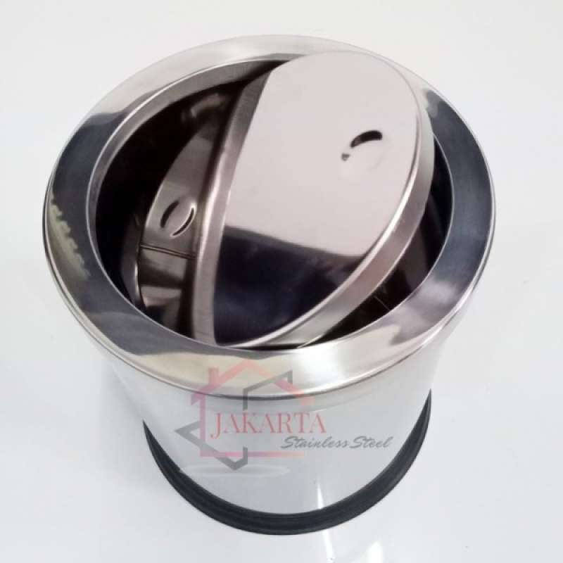 Jual 5L Tempat Sampah Tong Sampah Tutup Swing Stainless Steel di Seller ...