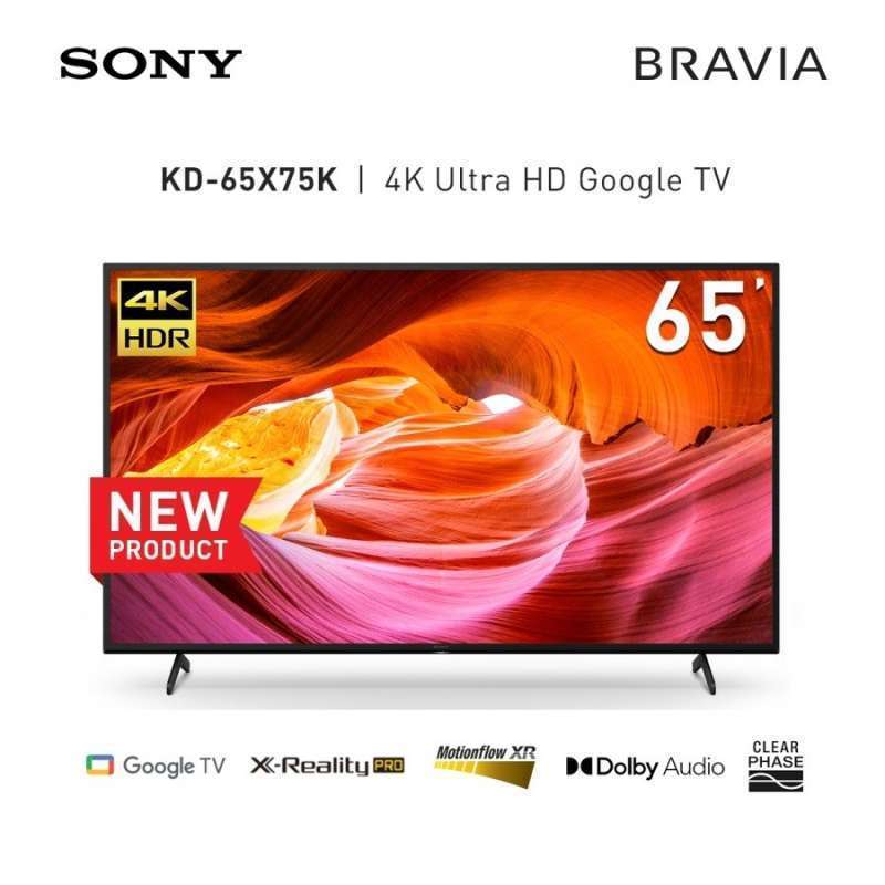 Jual SONY Bravia 65X75K LED 4K Ultra HD Google TV 65 Inch KD-65X75K di ...