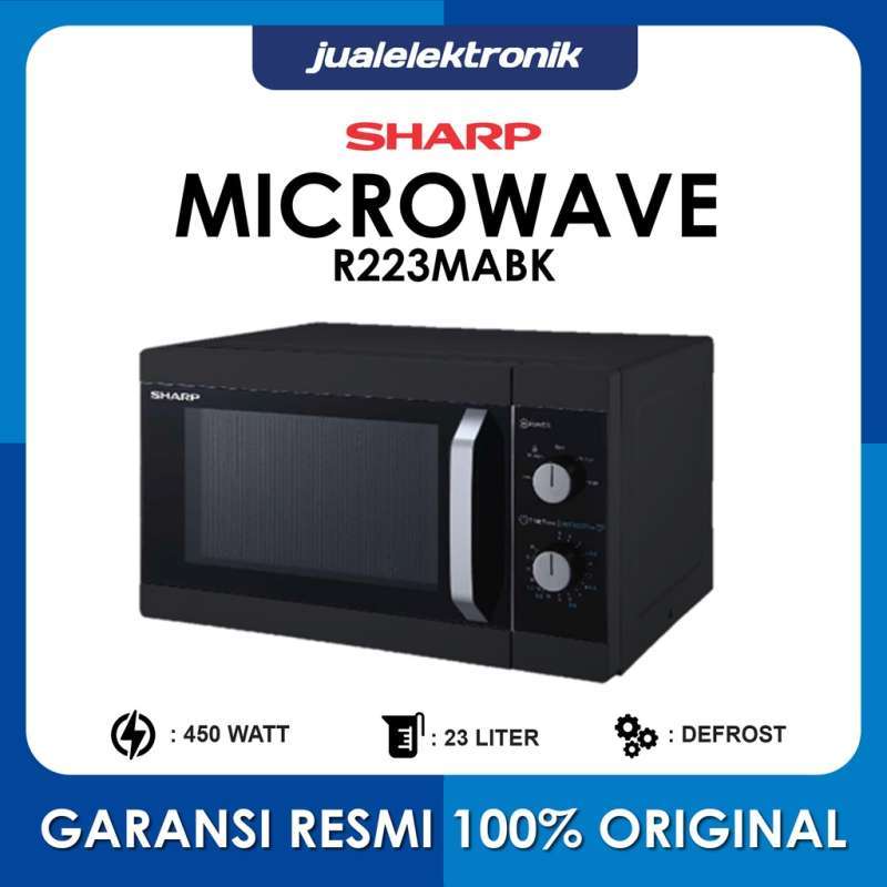 Jual Sharp R223mabk – Microwave Solo 23 Liter 450 Watt Hitam With ...