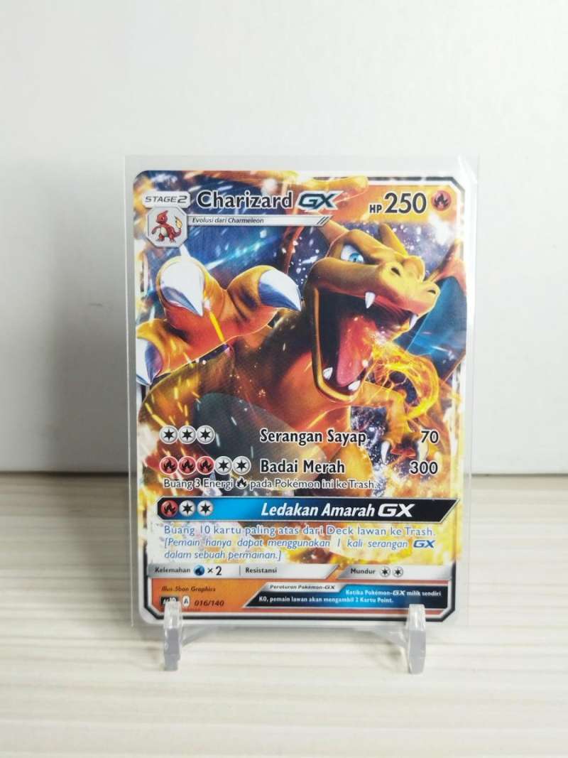 Jual Kartu Pokemon TCG Indonesia Charizard GX Non Holo di Seller ...