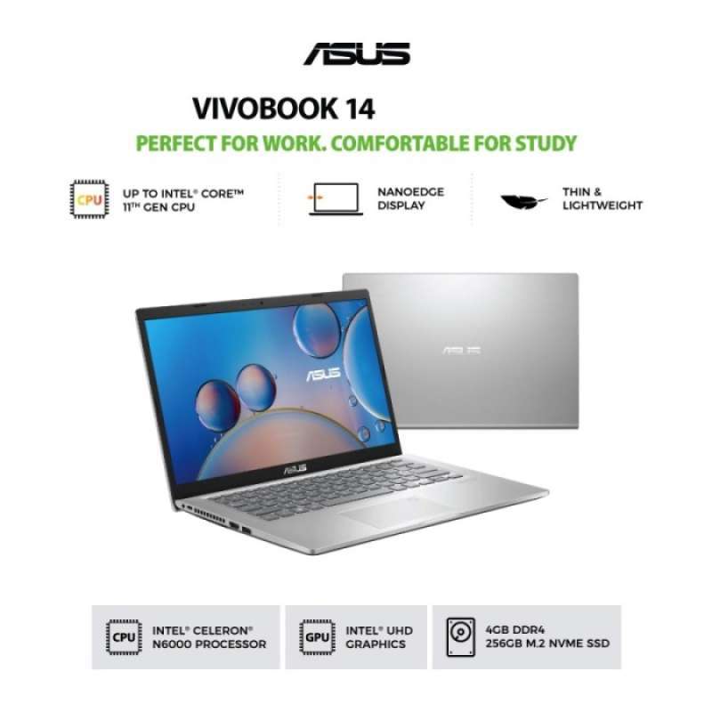Jual Asus VivoBook A416KA-VIPS623 Pentium-N6000 4GB SSD 256GB 14' W11 ...