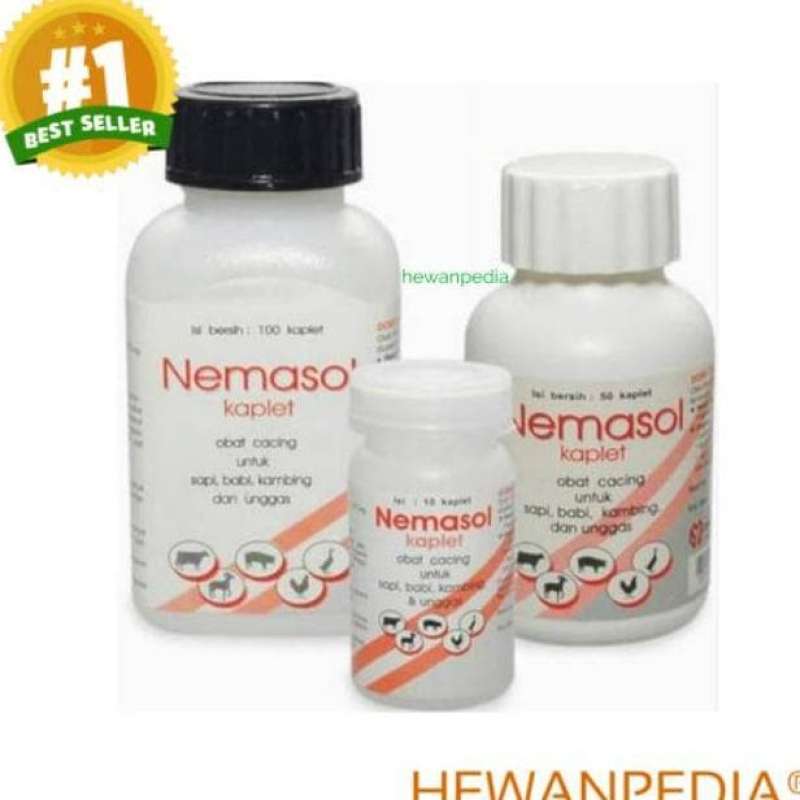 Promo NEMASOL 100 KAPLET - Obat cacing sapi kambing babi unggas kerbau ...