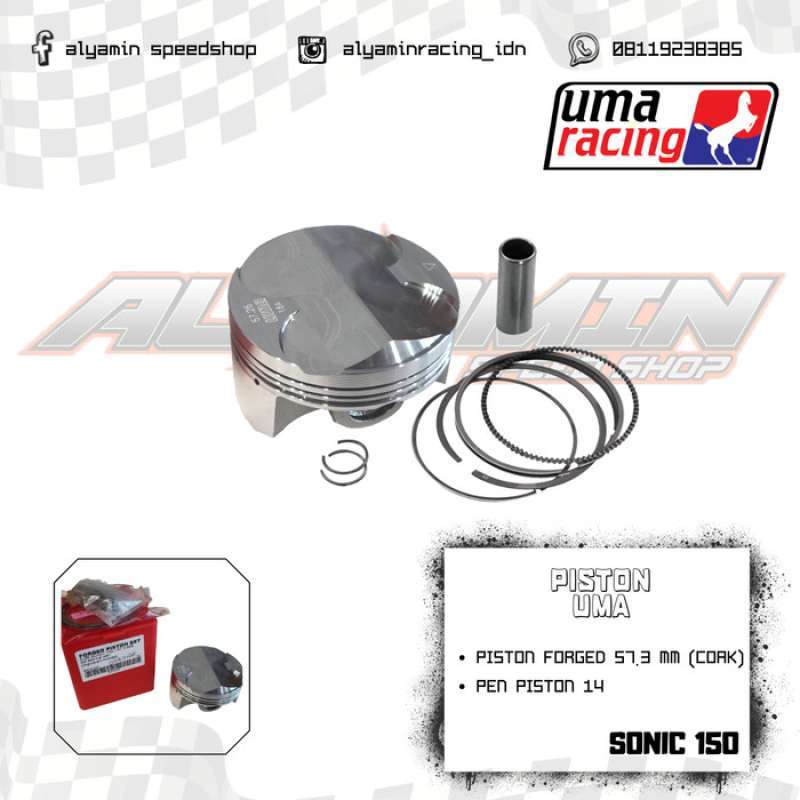 Promo Piston seher uma racing Sonic 150 57.3 pin 14 Coak forged ...