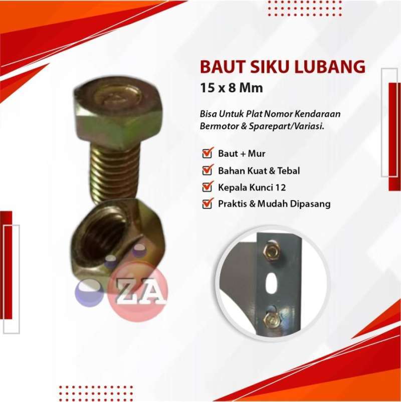 Jual Baut Siku Lubang Rak Besi Siku Kuning Lubang Stainless Serbaguna Murah di Seller UD.ZAYA ...