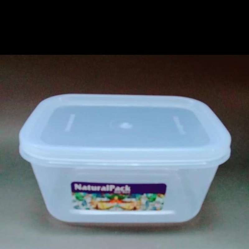 Jual Natural Pack 500 ml tempat / Kotak Plastik Putih di Seller UD ...