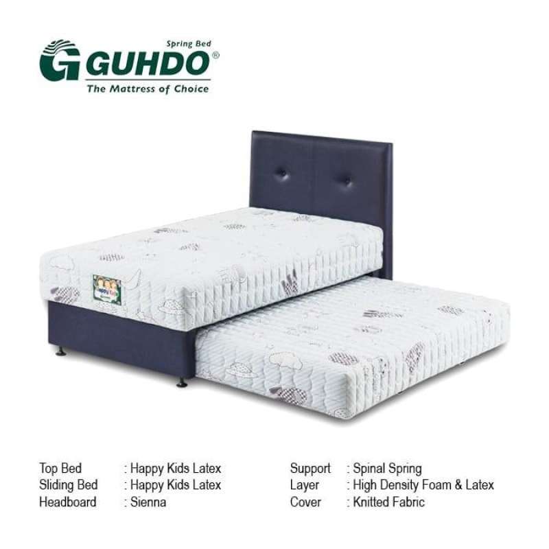 Jual Guhdo Springbed 2in1 Happy Kids Latex (fullset Hb Sienna) Di ...