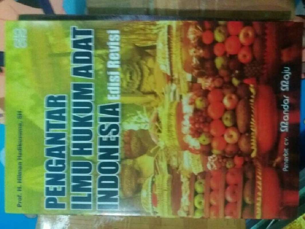 Jual Pengantar Ilmu Hukum Adat Indonesia Hilman Hadikusuma Di Seller Khansa Book Kota