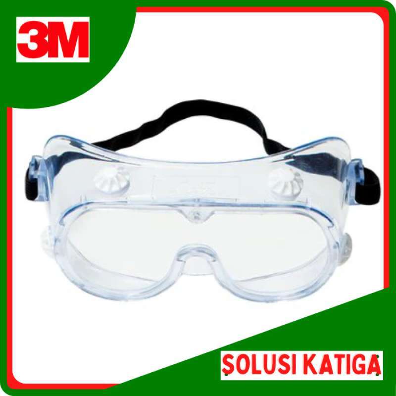 Promo Kacamata Safety 3M 334 Splash Safety Goggles Anti-Fog - 100% ...